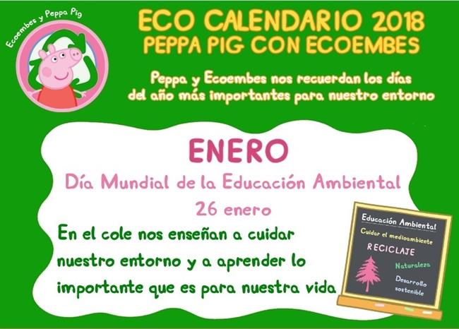 Ecoembes y Peppa Pig crean un eco calendario para concienciar a los más ...